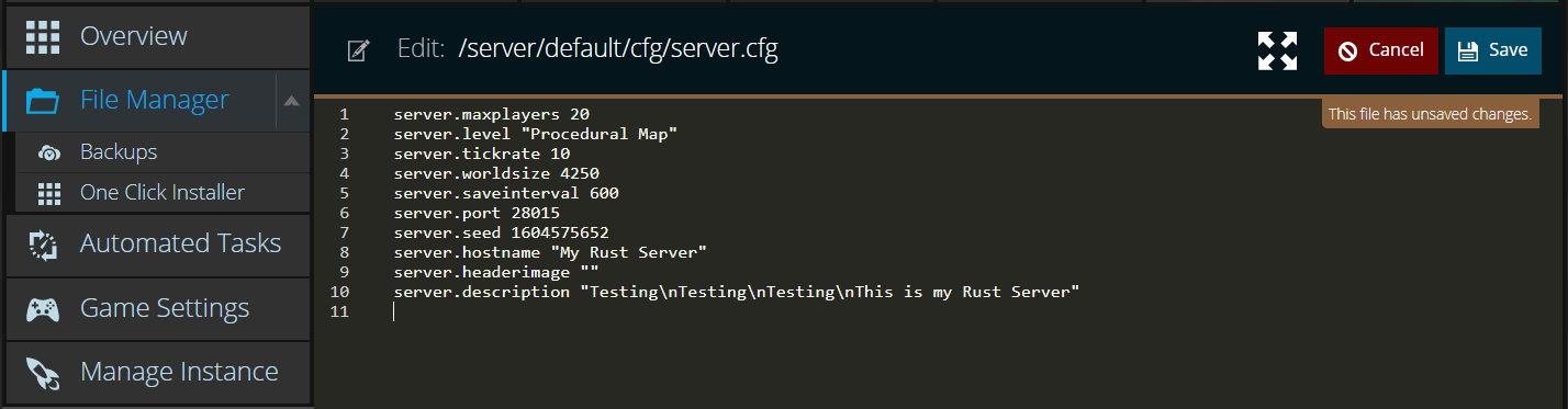 Adding A Server Description To Your Rust Server Rust Knowledgebase 
